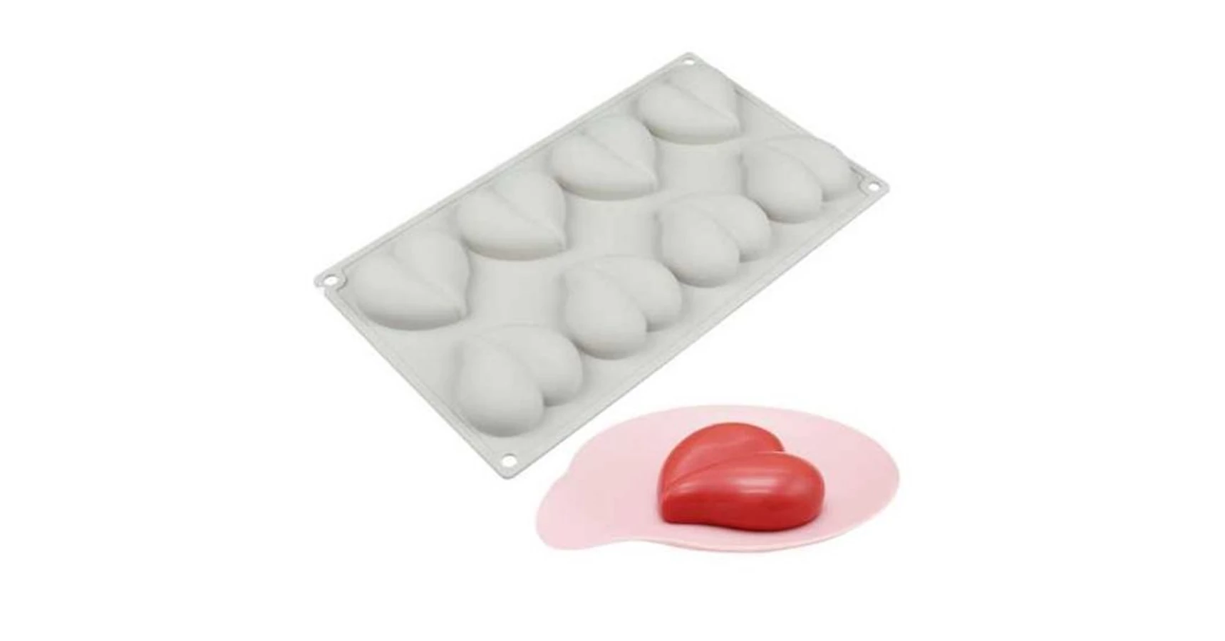 Szilikon forma szív - 8 adagos Ár: 1.990 Ft